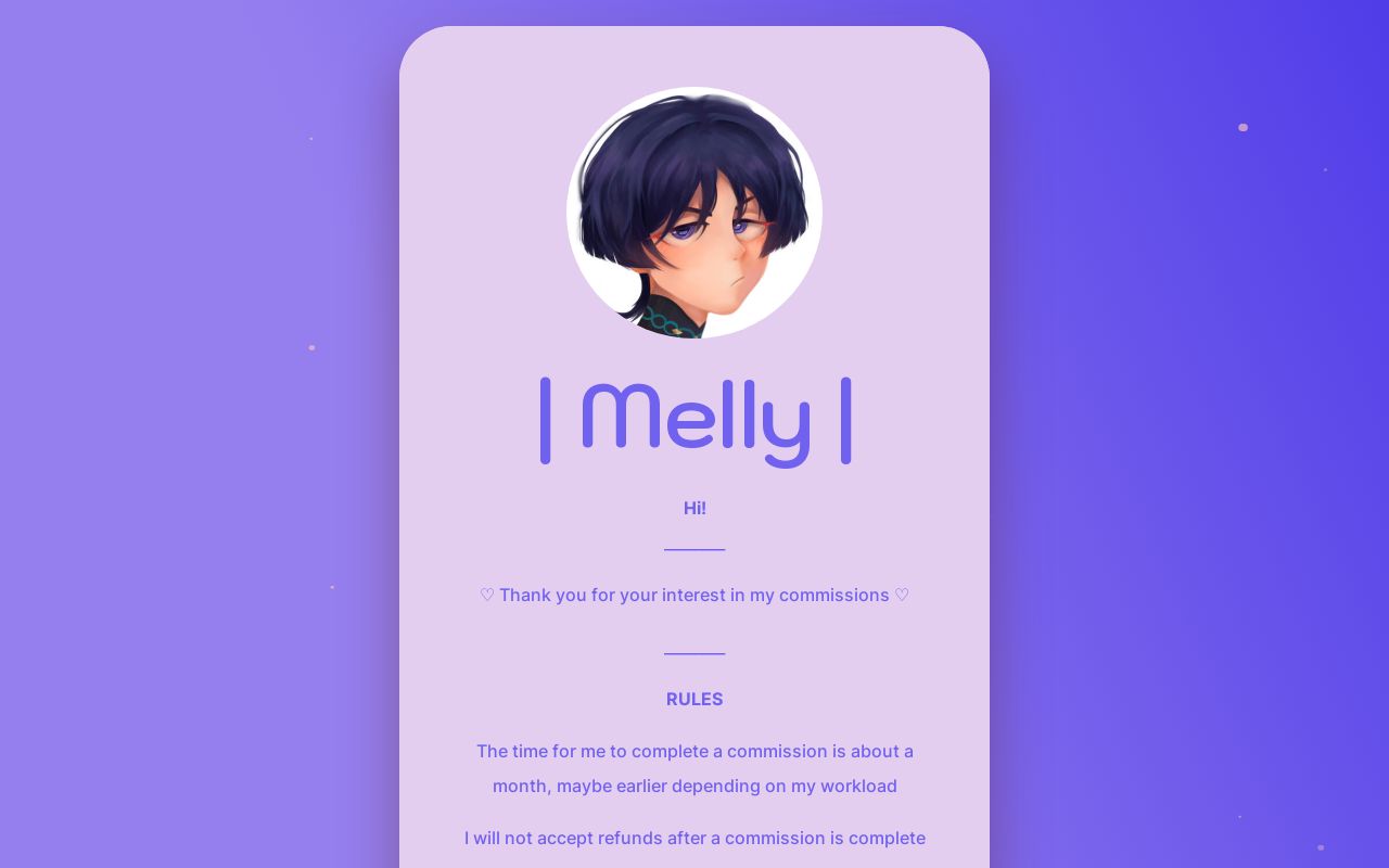 Melly's Commission Info